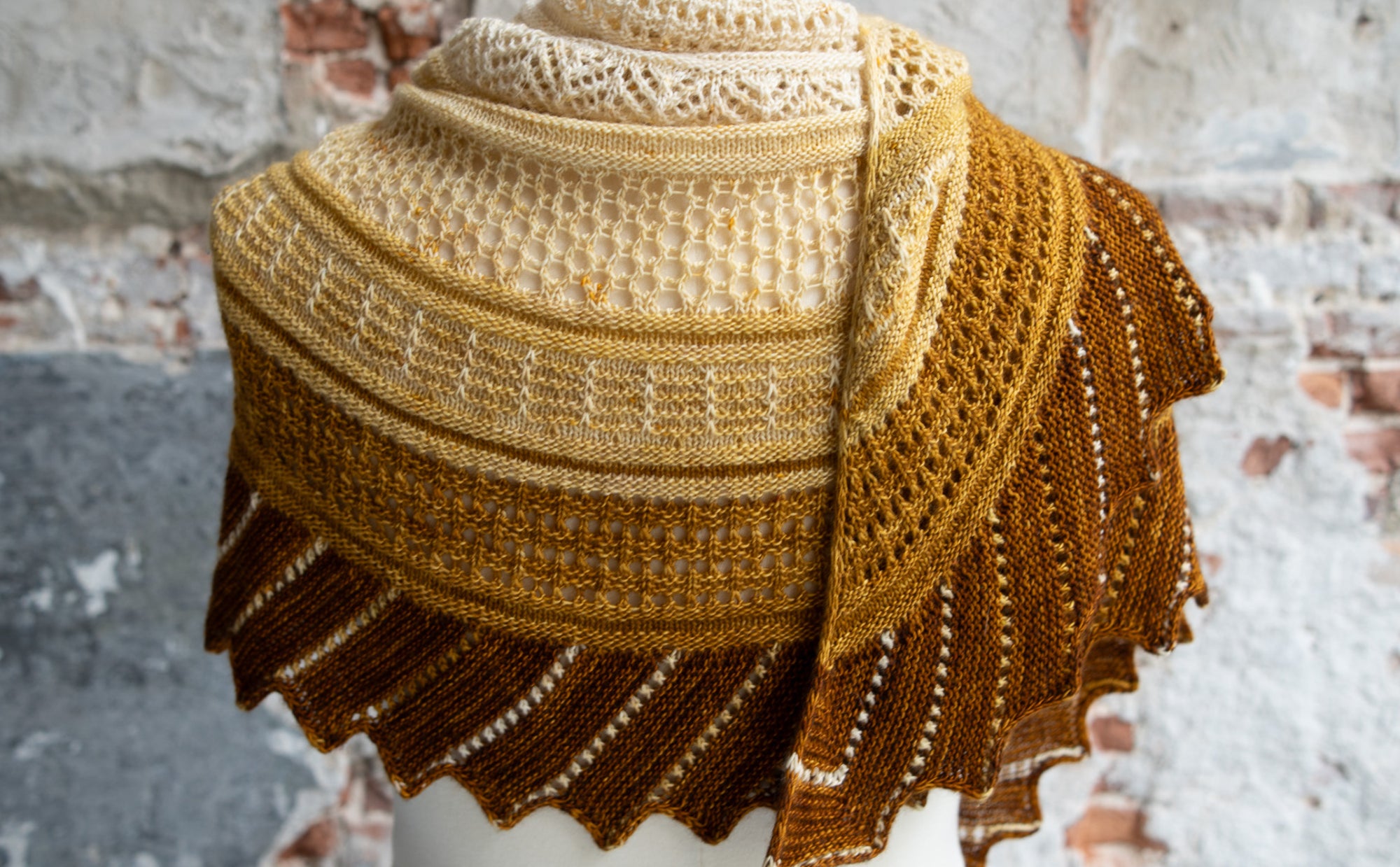 GLITTERING SNOWSCAPE SHAWL - Stephen & Penelope
