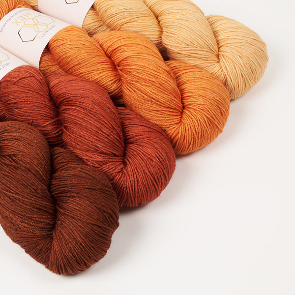TOPOGRAPHY SHAWL - TERRACOTTA CRAB - Stephen & Penelope