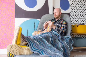 PAINTING WAVES BLANKET PATTERN - Stephen & Penelope