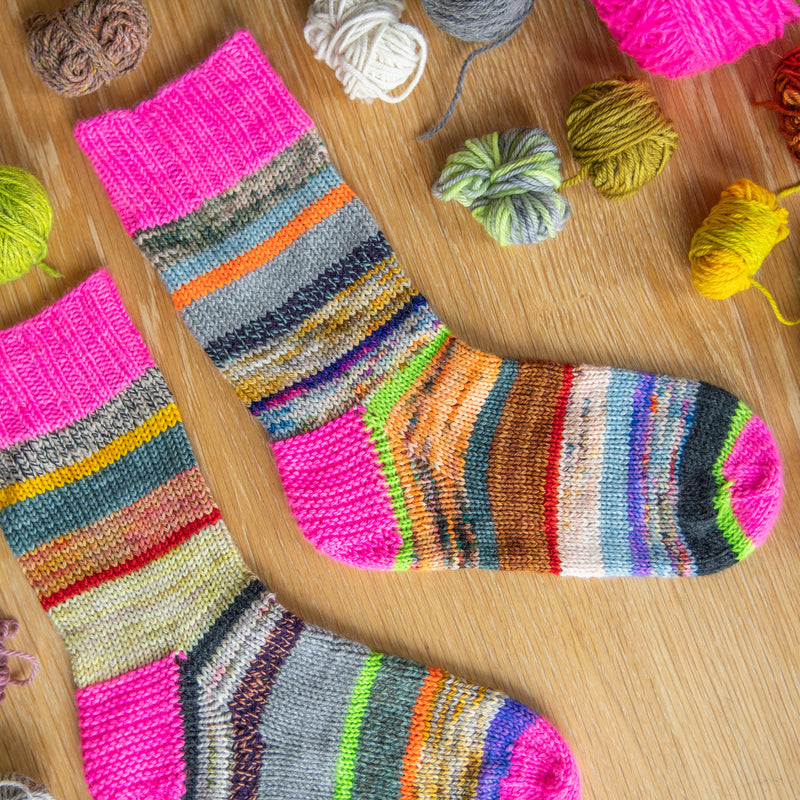SCRAPPY DK SOCKS - Stephen & Penelope