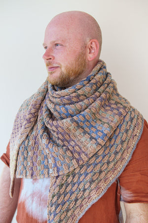 WOVEN CHECKS SHAWL PATTERN - Stephen & Penelope